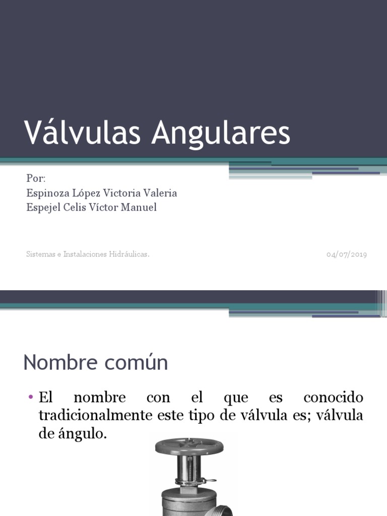 Válvula Angular | PDF