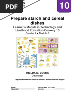 COOKERY NC II Prepare Sandwich Module 1 | PDF | Hamburgers | Sandwich