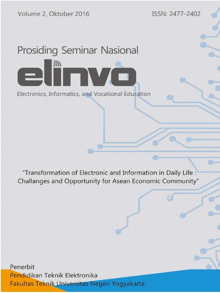 Prosiding Semnas Elinvo - Oktober 2016 | PDF