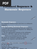 Harmonic Sequences Answers | PDF | Arithmetic Mean | Sequence