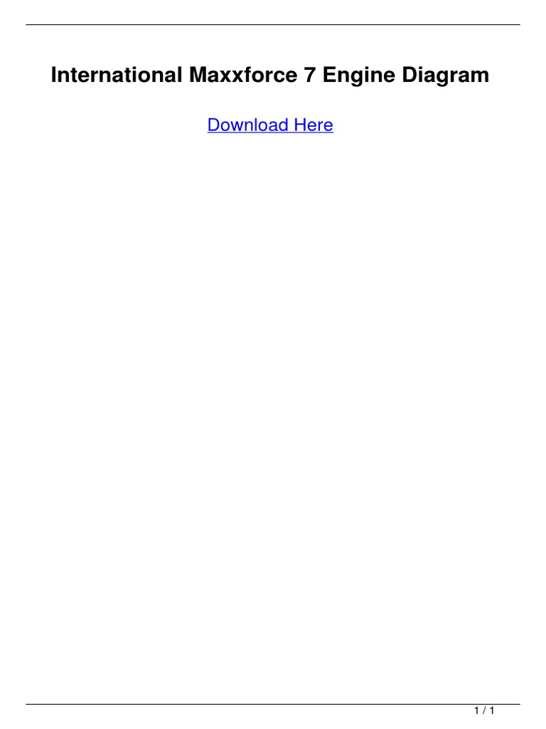Maxxforce 7 Engine Diagram | PDF | Computers