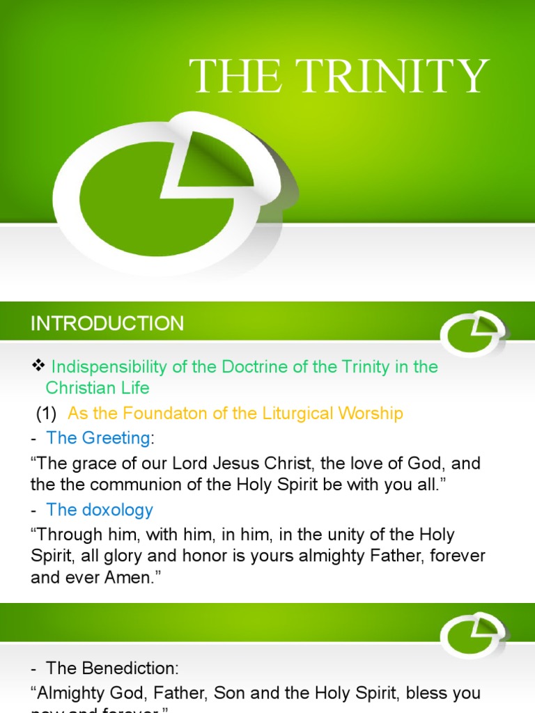 The Trinity | PDF | Trinity | God The Father