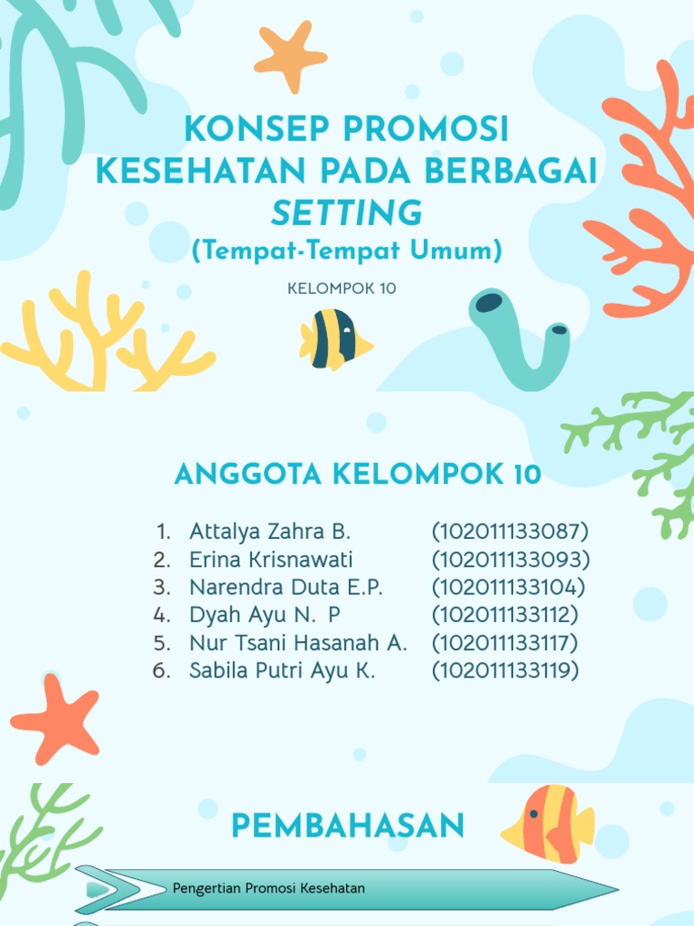 TM 14 - Kelompok 10 - Konsep Promkes Pada Berbagai Setting (Tempat ...