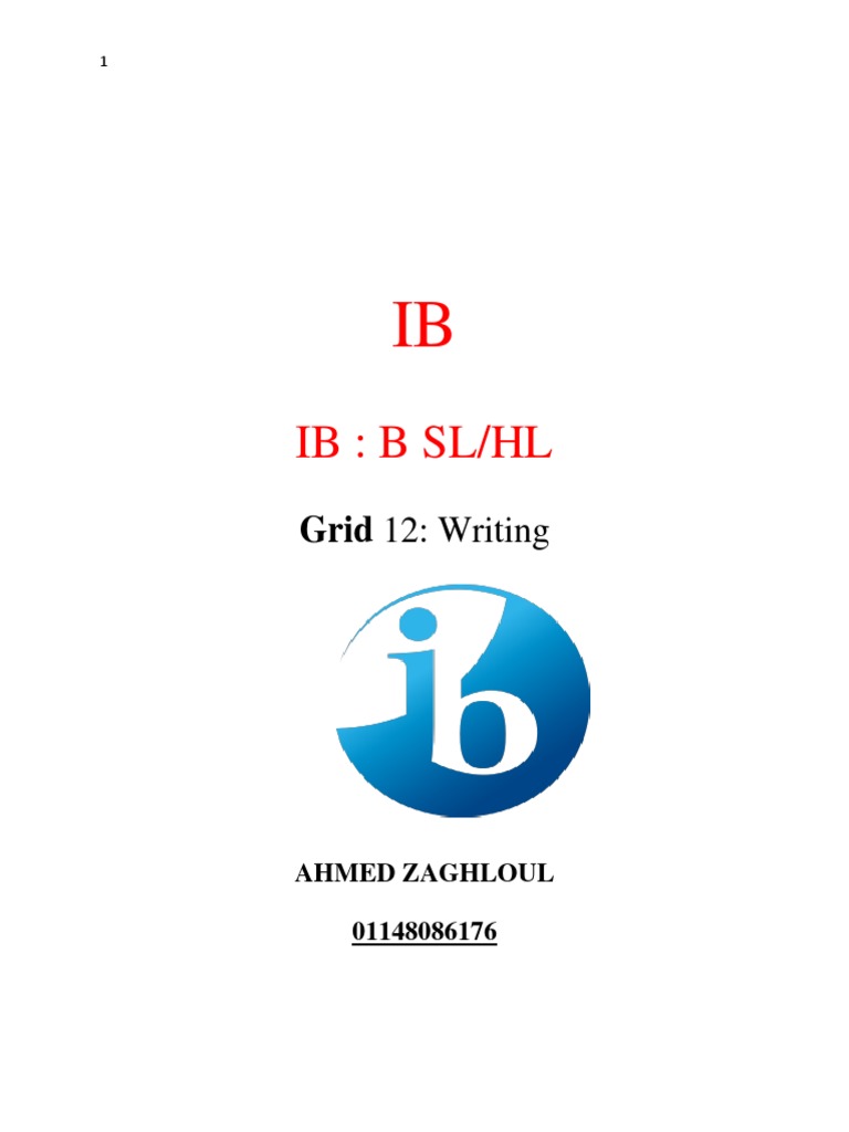 Ib B SL Arabic | PDF