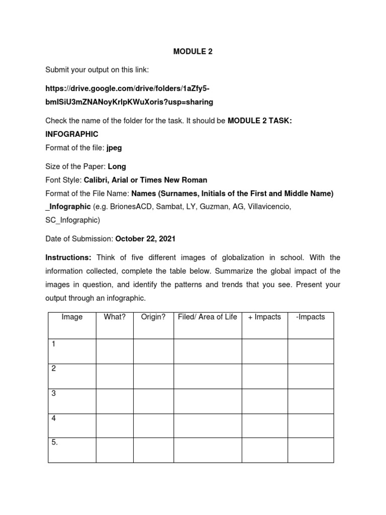 Module 2 Task | PDF | Infographics | Human Communication