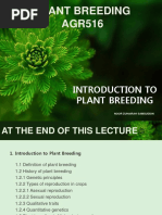 Lecture 1 & 5 Introduction To Plant Breeding and Reproduction in Plants ...