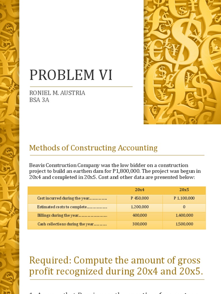 Beavis Construction Profit Analysis | PDF | Revenue | Cost