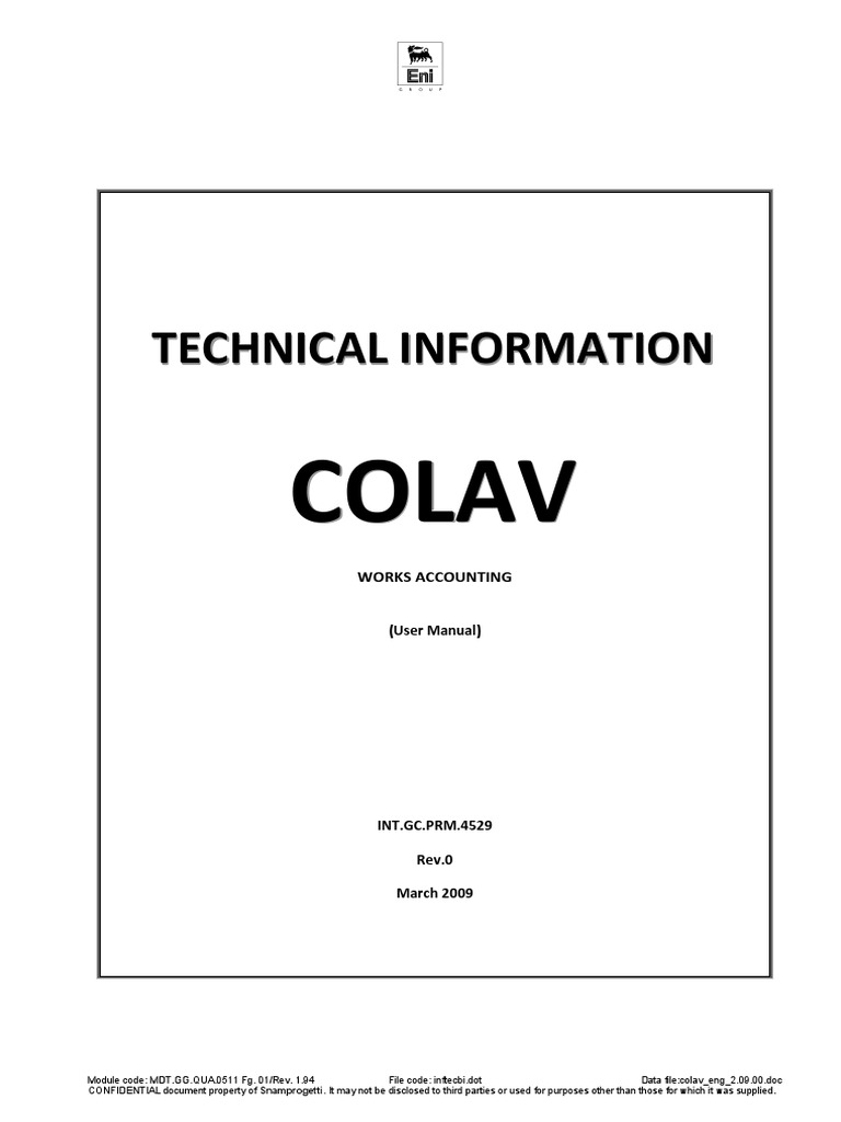 COLAV Eng 2.09.00 | PDF