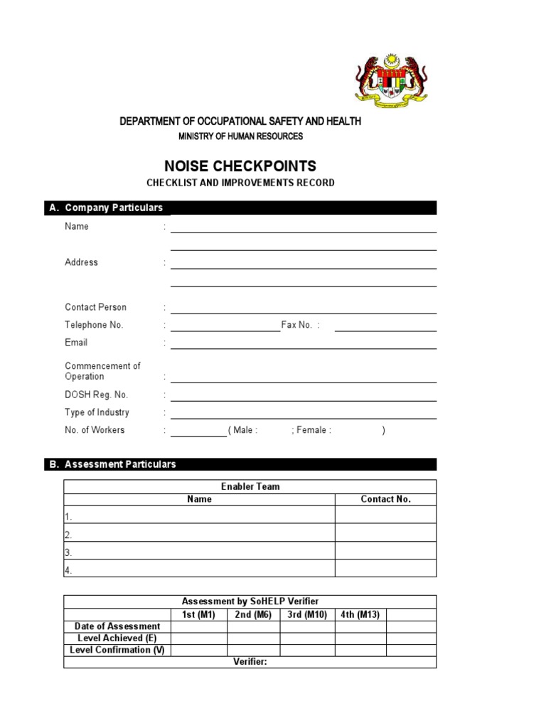 NOISE CHECKPOINT - Mei2021 | PDF | Noise | Hearing Loss