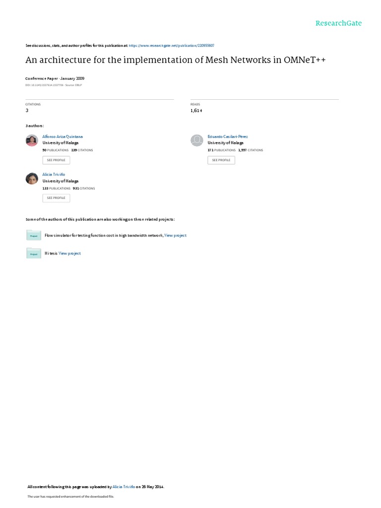 Mesh Omnet | PDF | Routing | Computer Network