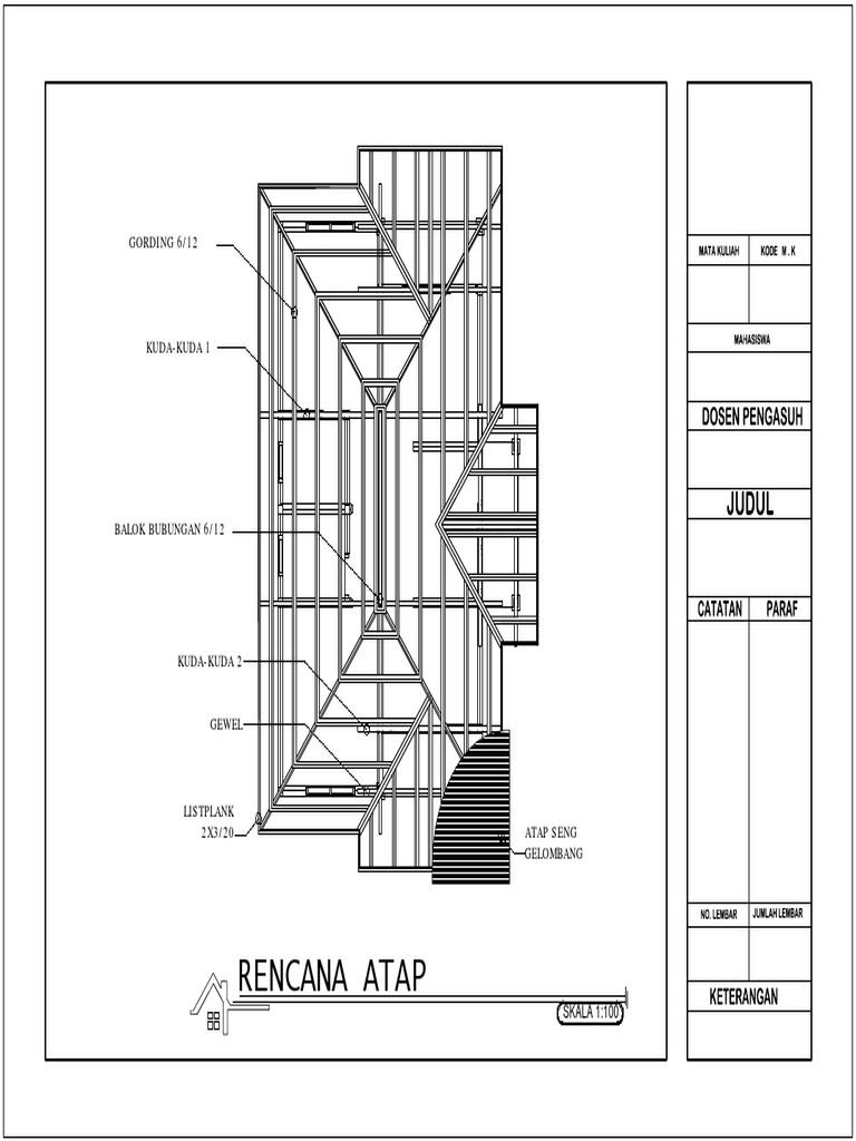 Rencana Atap | PDF
