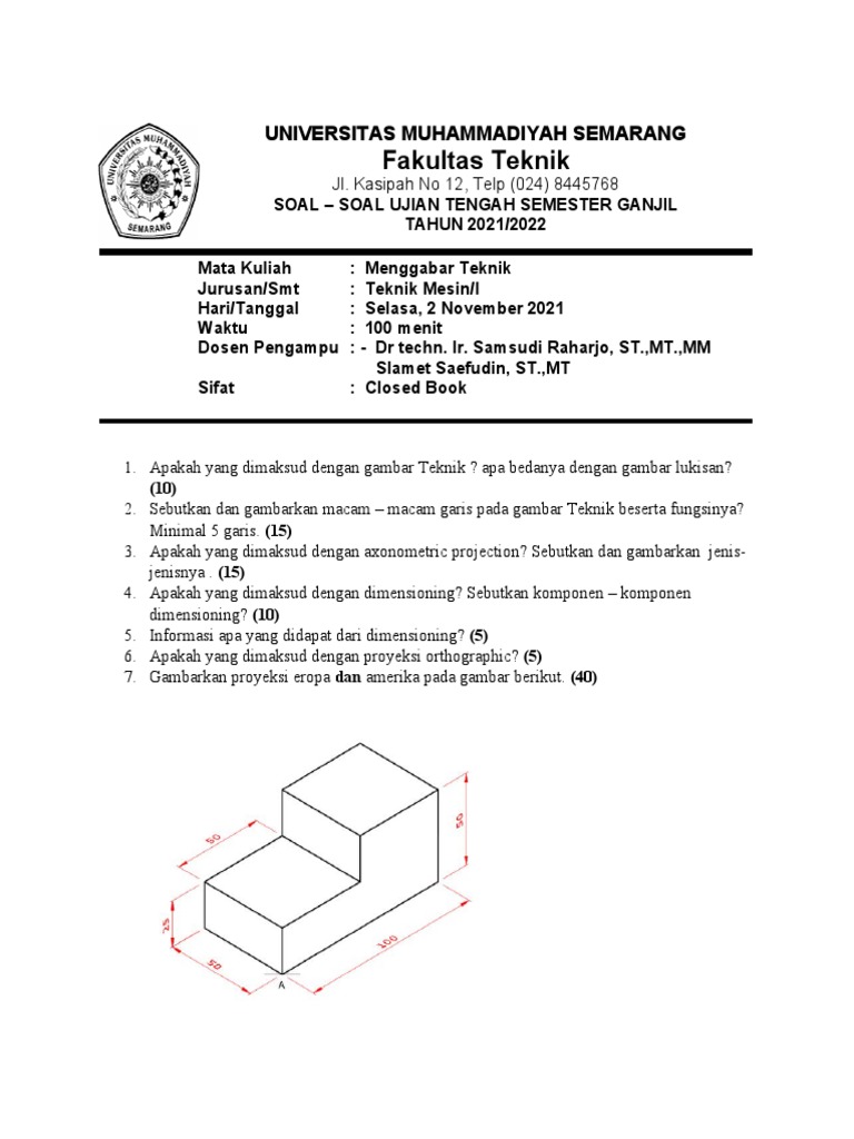 UTS Gambarh | PDF | Teknologi & Rekayasa
