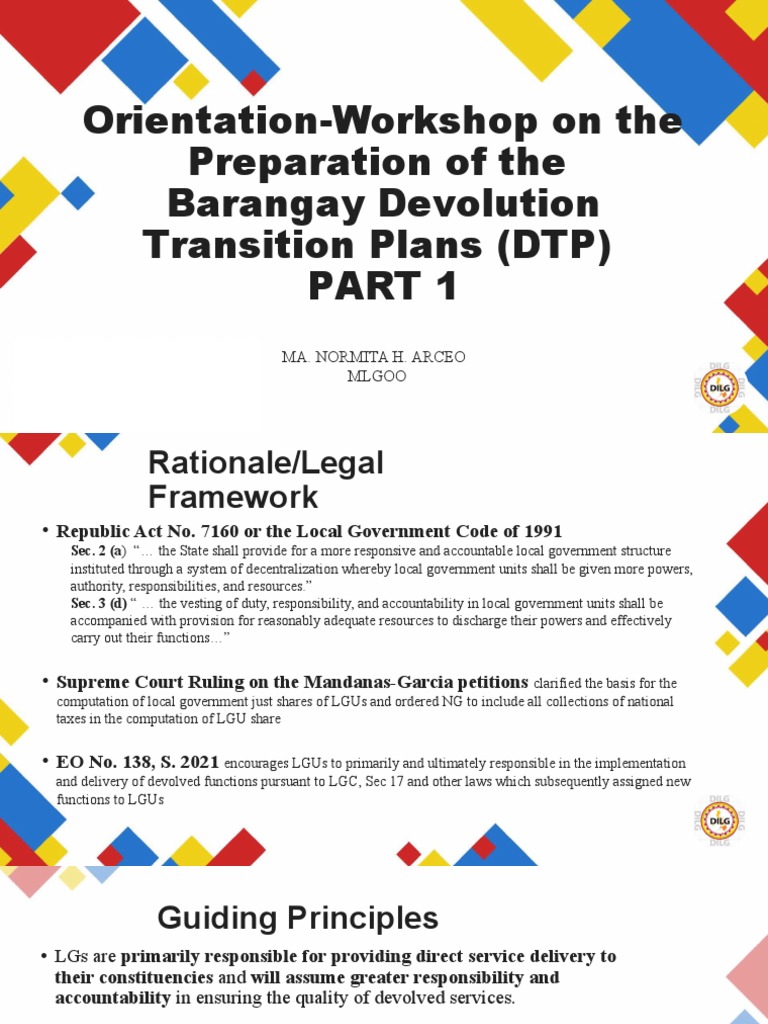 DTP For Barangay Introduction and FSF | PDF | Waste Management | Waste