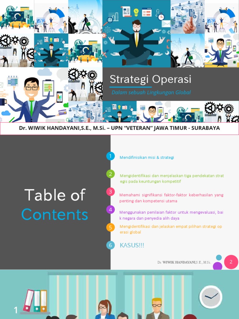 BAB 2 Strategi Operasi Dalam Sebuah Lingkungan Global-2021 | PDF