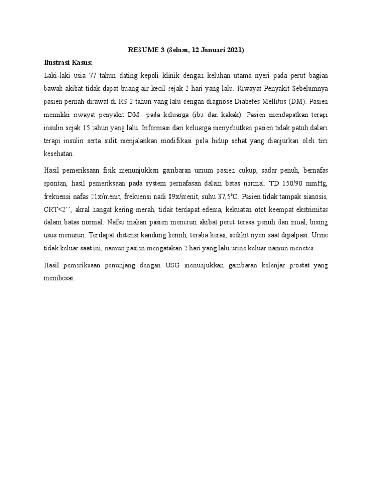 Kasus Contoh Resume | PDF