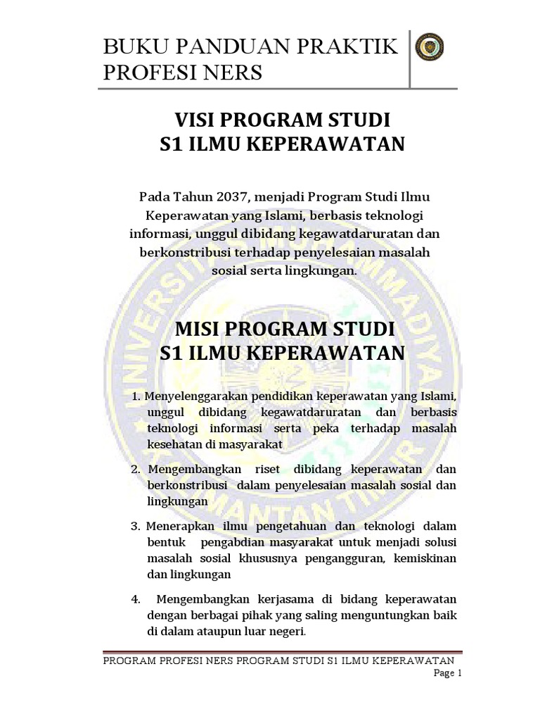 Buku Panduan Praktik Profesi Ners KMB New | PDF