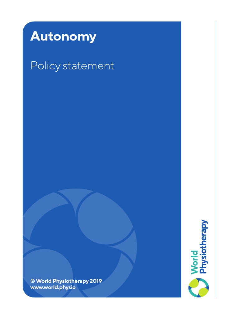 FT Autonomy | PDF | Physical Therapy | Autonomy