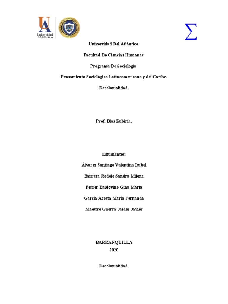 DECOLONIALIDAD | PDF | Conocimiento | America latina