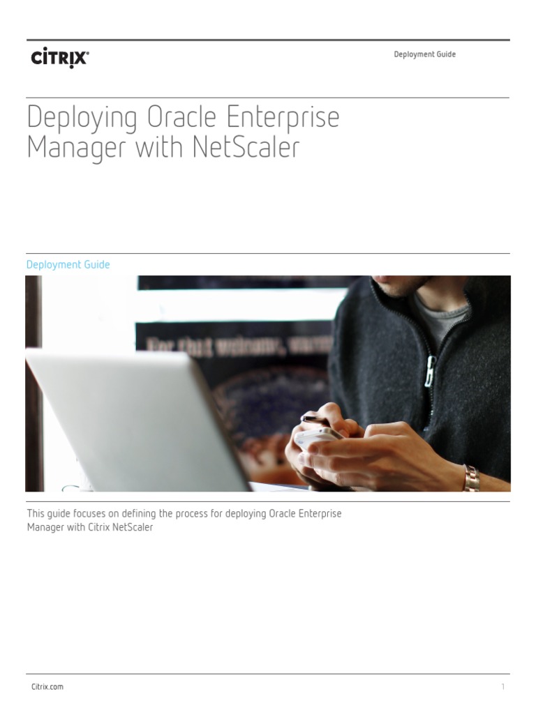 Deploying Oracle Enterprise Manager With Netscaler | PDF | Transport Layer Security | Load ...