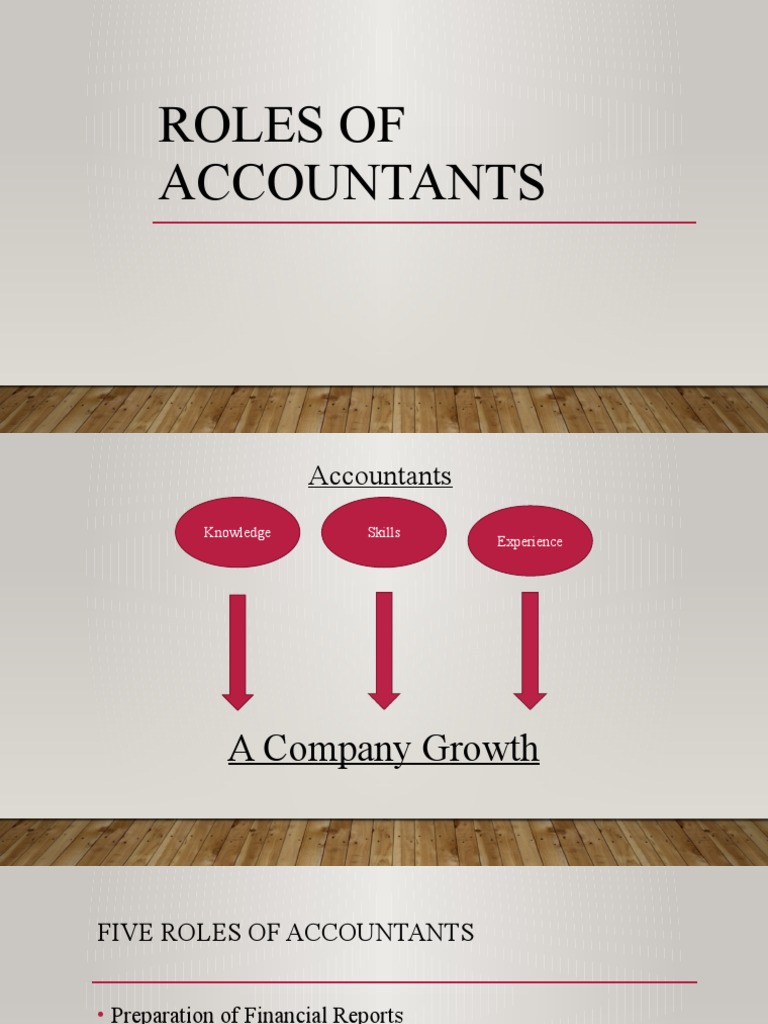 Roles of Accountant | PDF