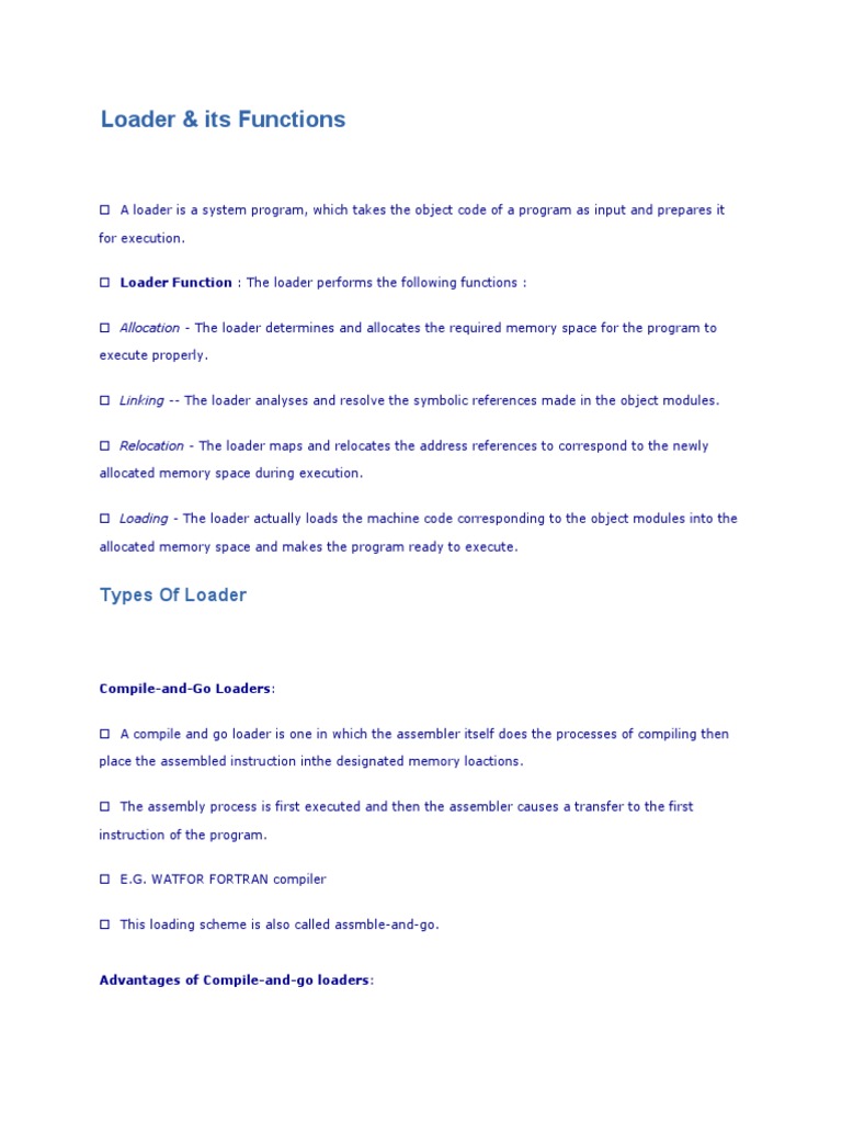 Linker and Loader | PDF | Library (Computing) | Subroutine