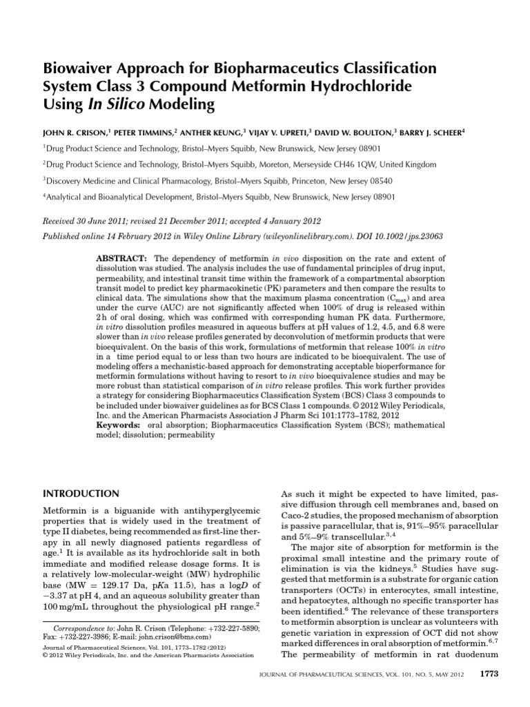 Biowaiver Approach | PDF | Bioavailability | In Vitro