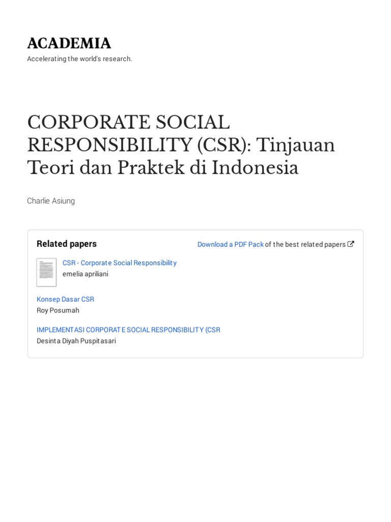 Jurnal 5 CSR Jurnal With Cover Page v2 | PDF
