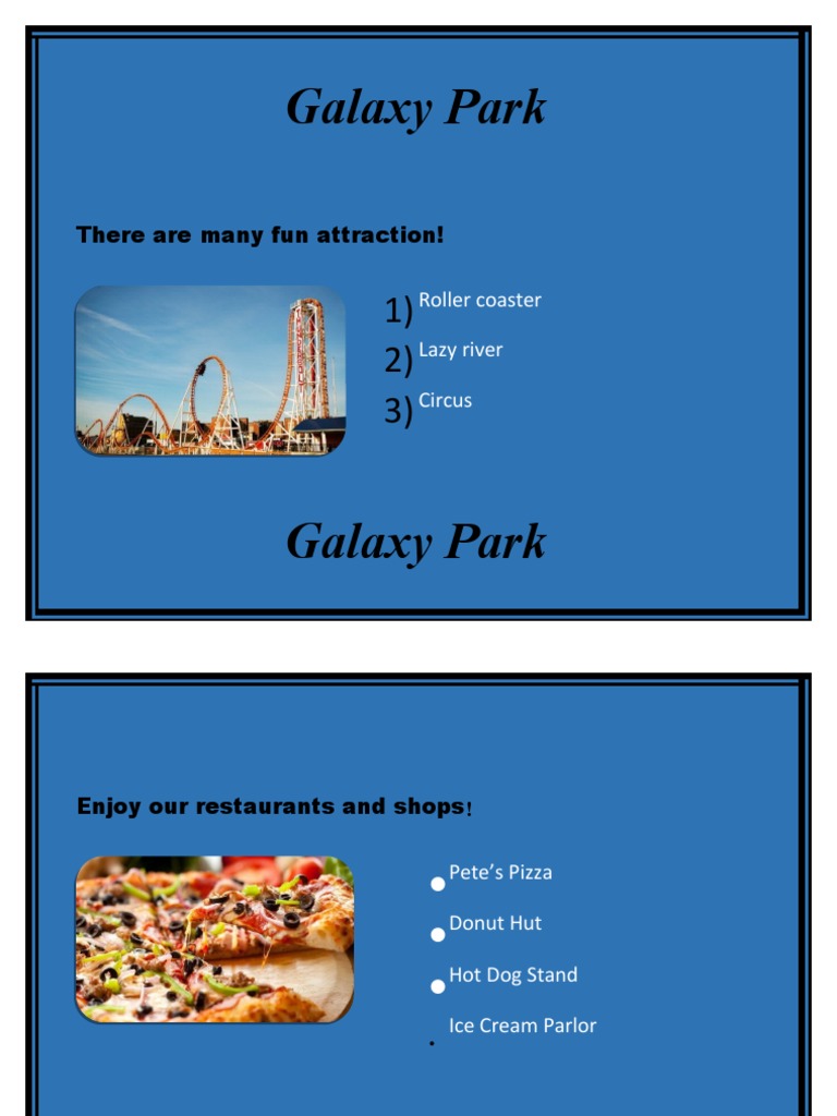 Galaxy Park: There Are Many Fun Attraction! | PDF