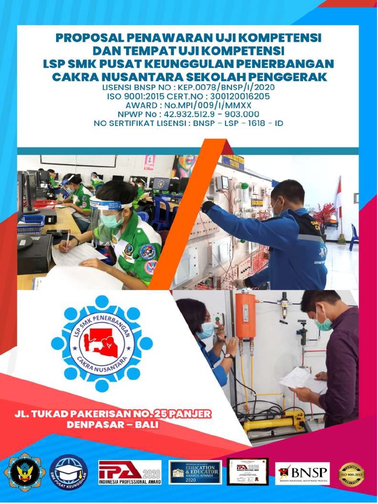 Proposal Penawaran Uji Kompetensi Dan TUK | PDF