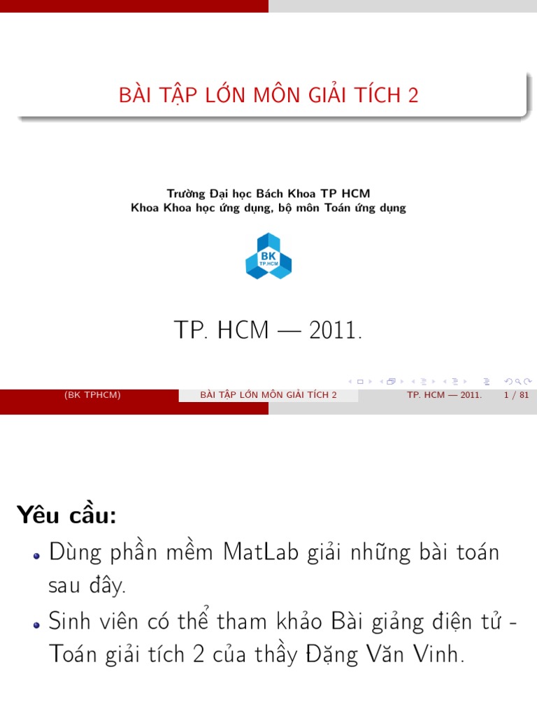 Giai-Tich-2 Dau-The-phiet BTL Gt2 1 - (Cuuduongthancong - Com) | PDF
