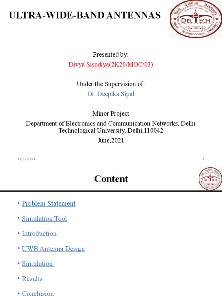 Ultra Wideband Antennas | PDF | Ultra Wideband | Antenna (Radio)