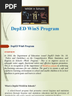 DepEd WiNS Program Powerpoint | PDF | Hand Washing | Wash