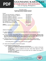 Minutes of The Meeting Sangguniang Kabataan NG Barangay GREATER ...