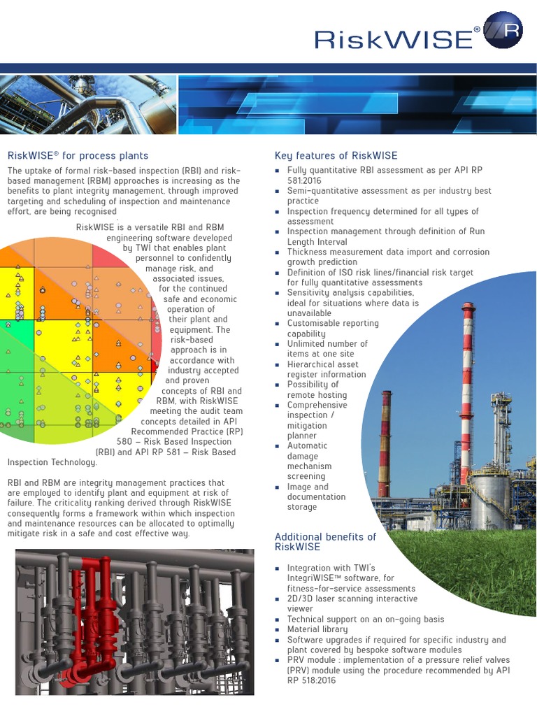 RiskWISE For Process Plant 2017 | PDF | Risk | Business