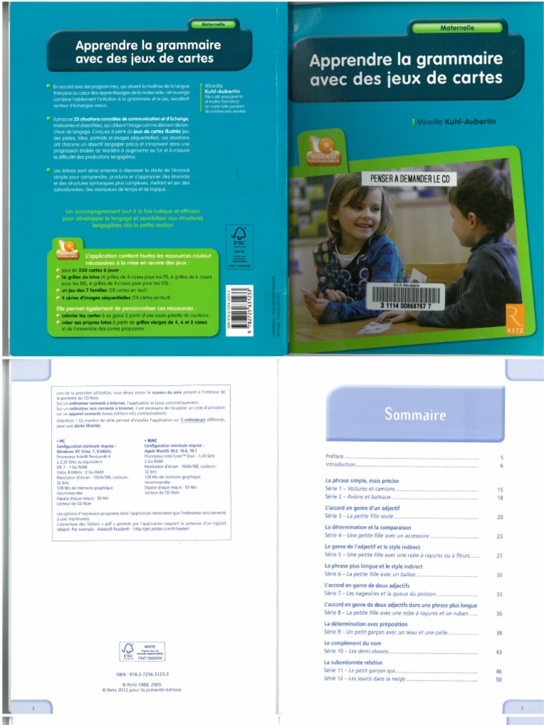 Apprendre La Grammaire Avec Des Jeux de Cartes | PDF