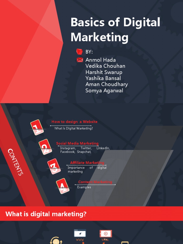 Basics of Digital Marketing | PDF | Social Media Marketing | Marketing