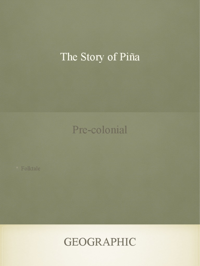 The Story of Piña | PDF