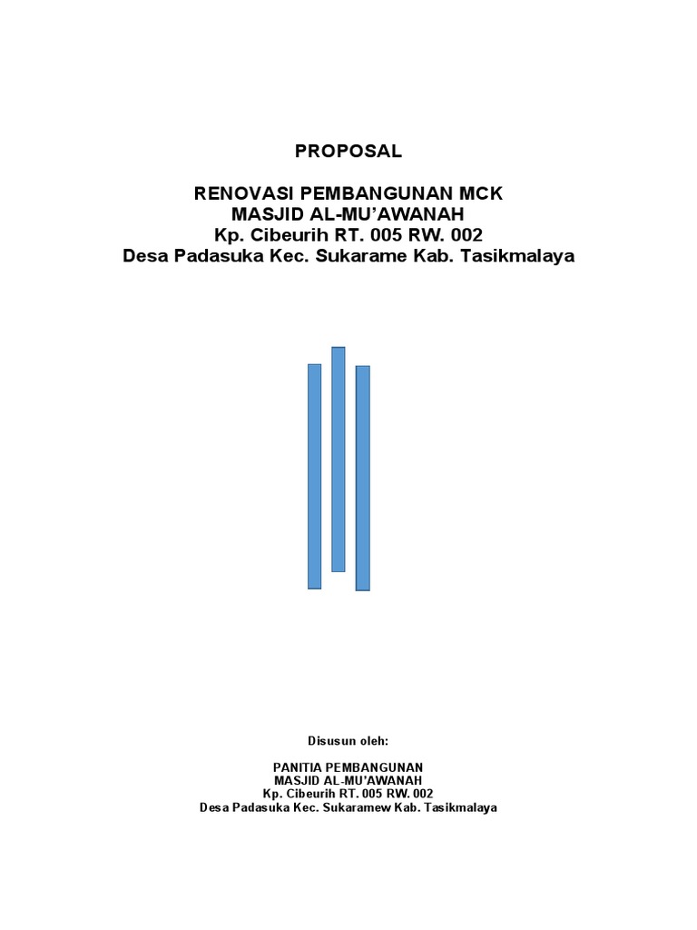 Proposal MCK Al-Mu'awanah | PDF