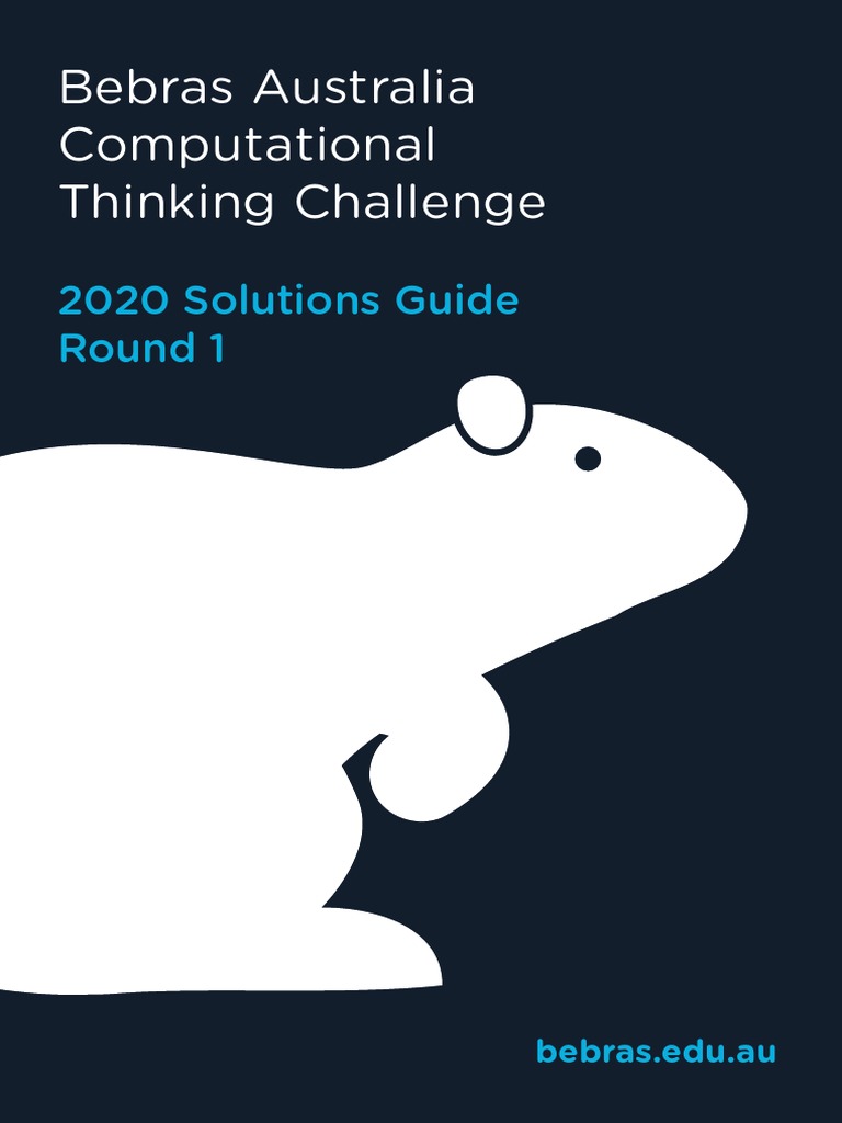 Bebras Solution Guide 2020 R1 | PDF | Algorithms | Computing