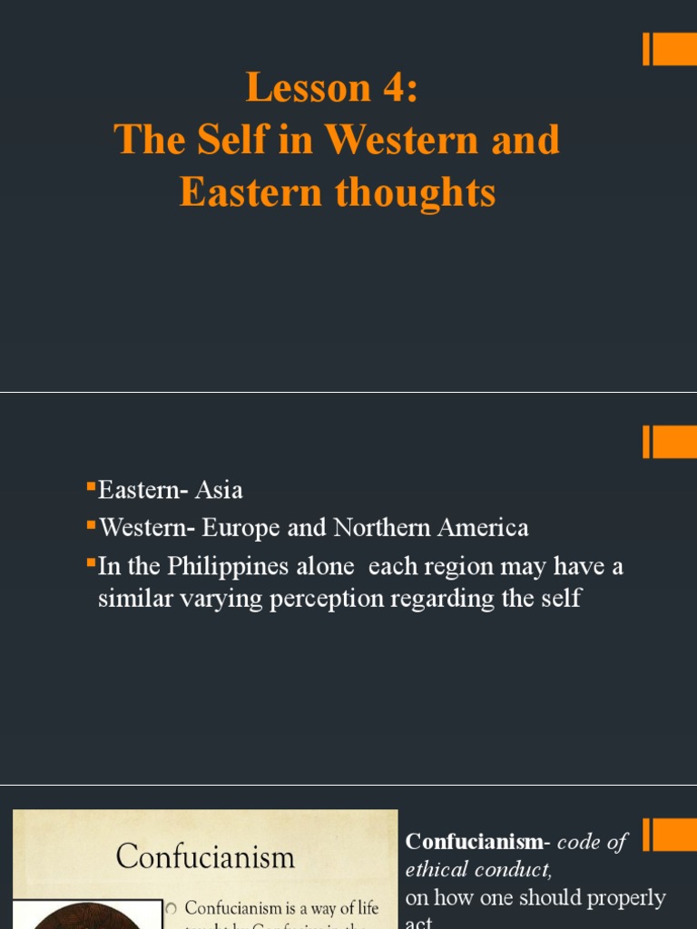 Lesson 4: The Self in Western and Eastern Thoughts | PDF | Confucianism ...