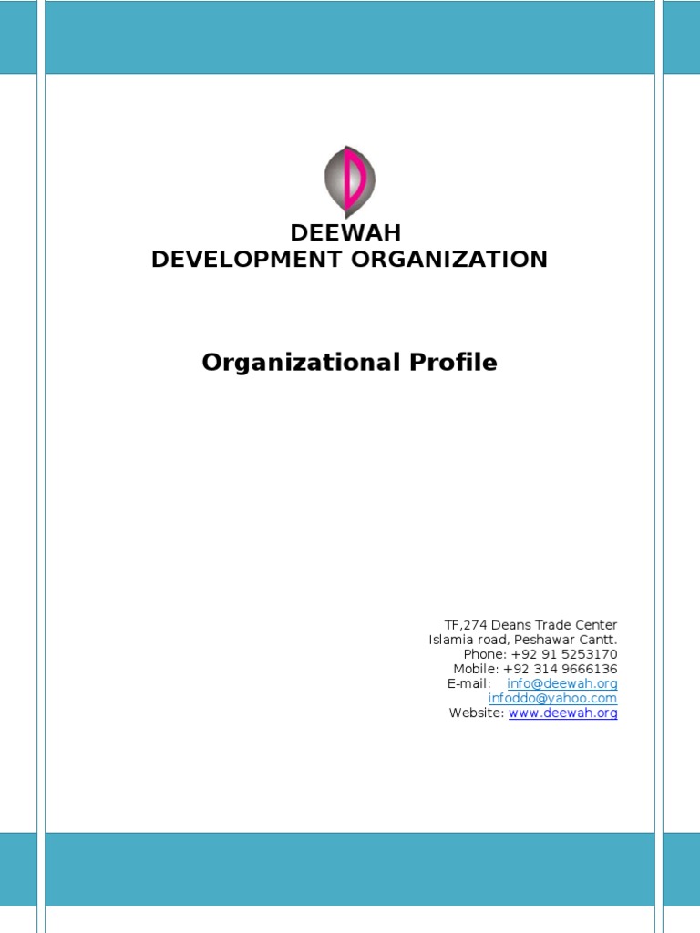 Organization Profile | PDF | Sustainability | Poverty Reduction