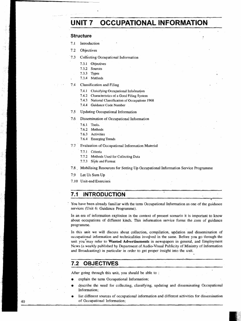 Occupational Information | PDF | Employment | Vocational Education