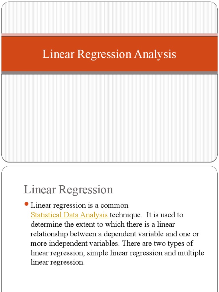 Linear Regression | PDF | Regression Analysis | Linear Regression