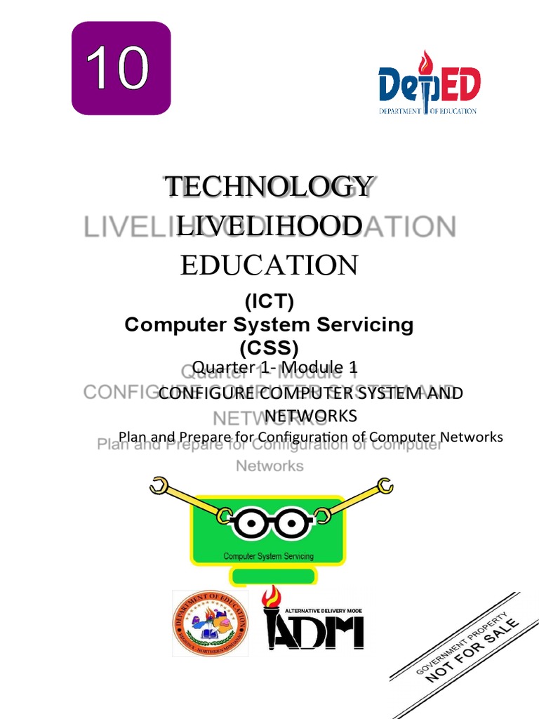 Technology Livelihood Education: (ICT) Computer System Servicing (CSS) | Download Free PDF ...