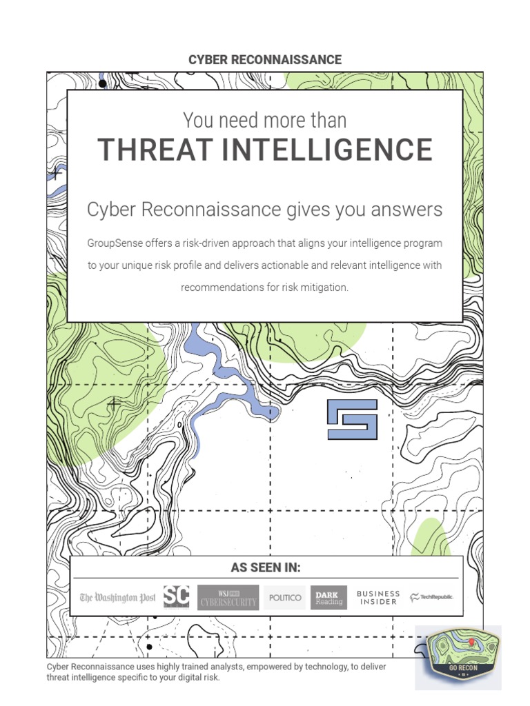 GroupSense Cyber Reconnaissance Overview | PDF | Security | Cyberwarfare