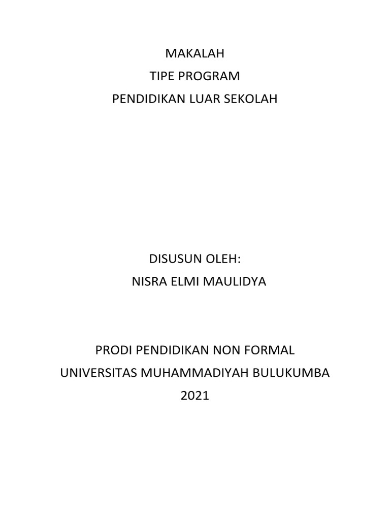 Tipe Program Pls | PDF