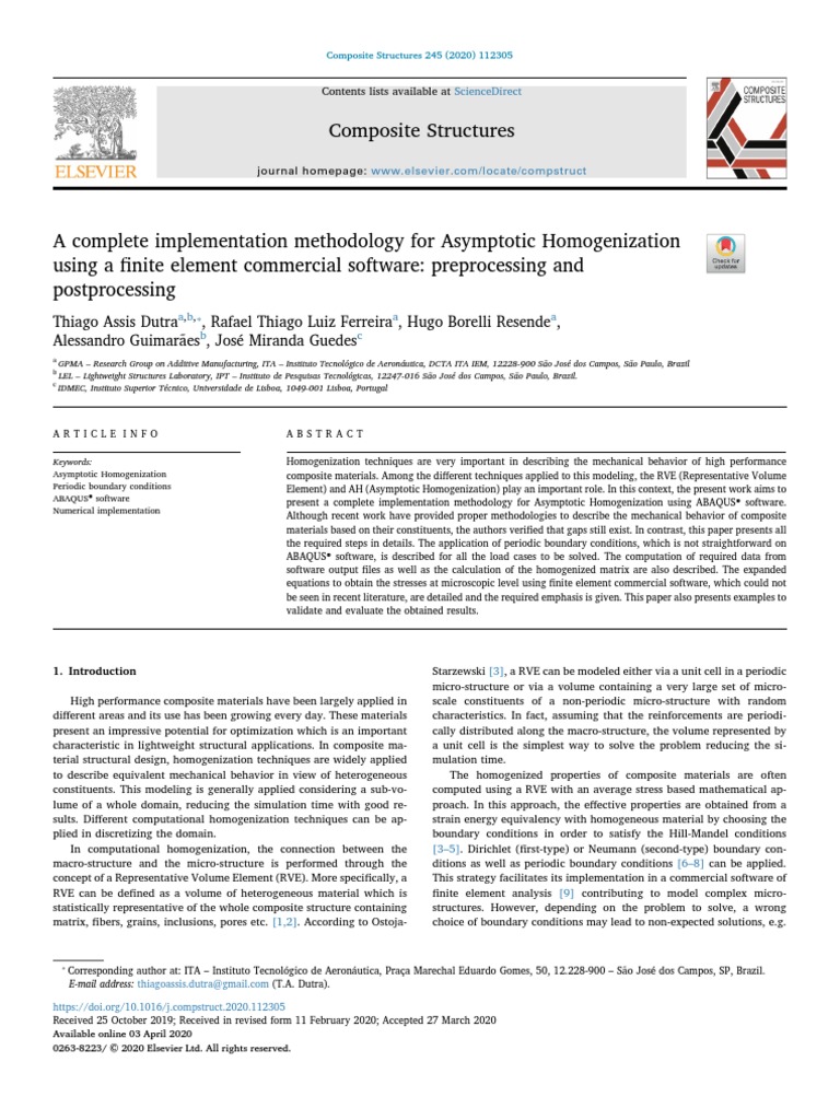 A Complete Implementation Methodology For Asymptotic Homogenization