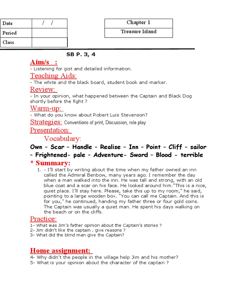 Treasure Island Chapter 1 Overview | PDF | Treasure Island