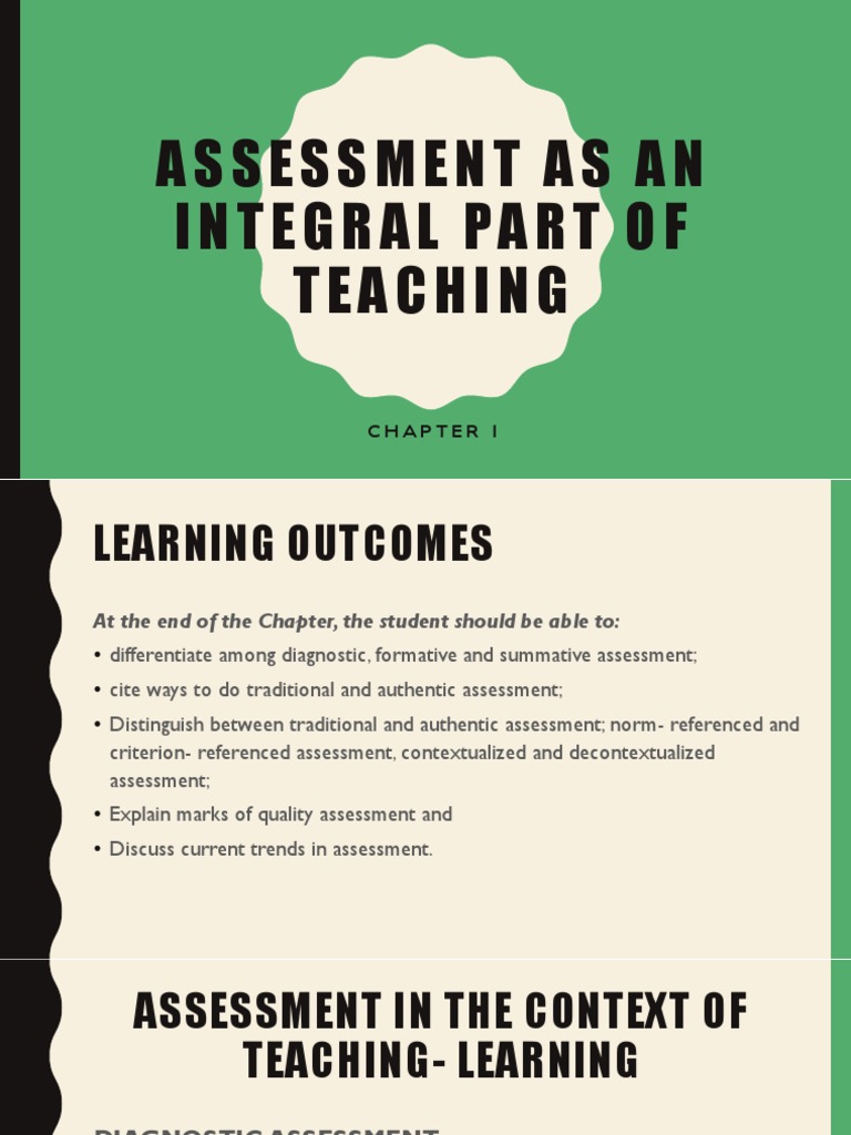 Chapter 1 | PDF | Educational Assessment | Learning
