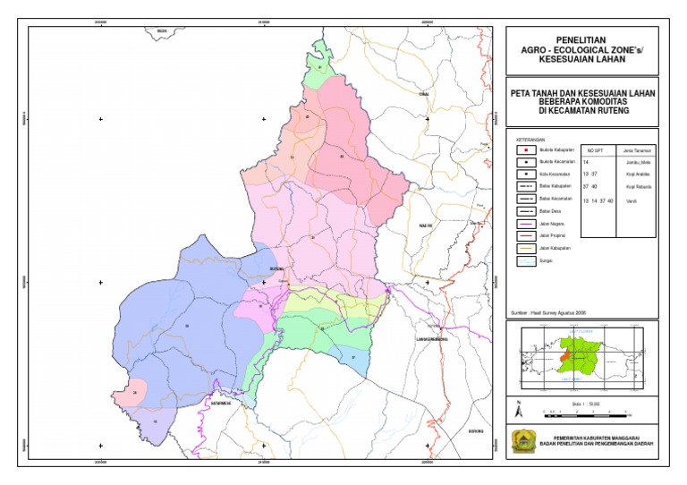 Peta Kesesuain Lahan Ruteng A1 | PDF